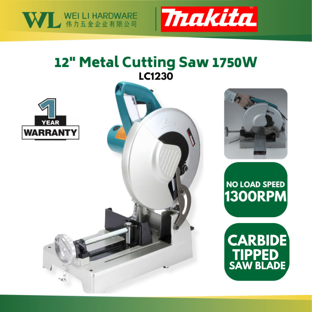 MAKITA Original LC1230 12" Metal Cutting Saw 1750W with Carbide-Tipped ...