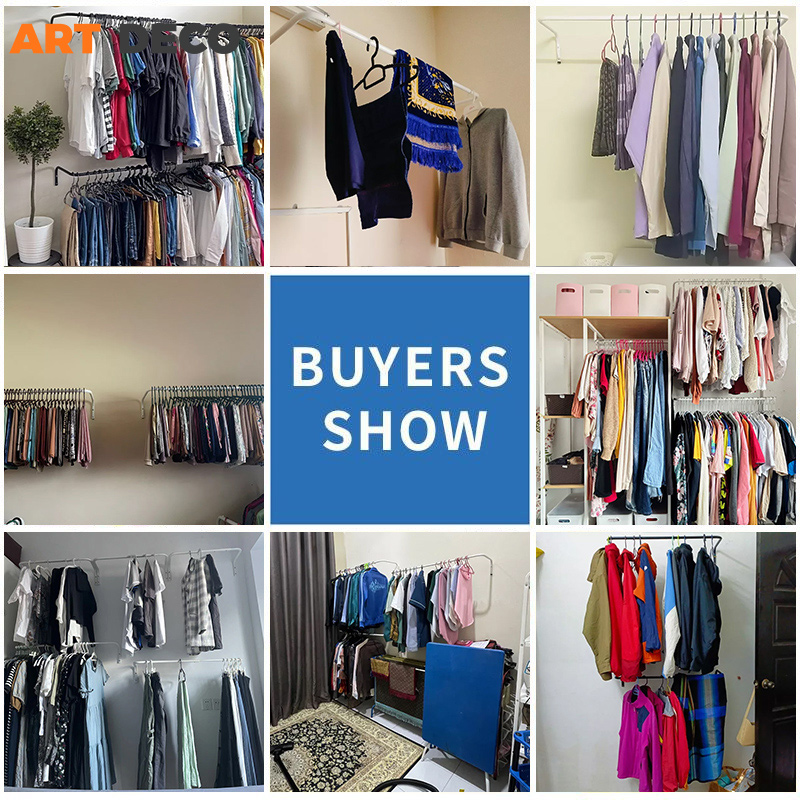 Clothes Bar 120/100/80/60cm Clothes Rack Wall Hanger Penyangkut baju ...