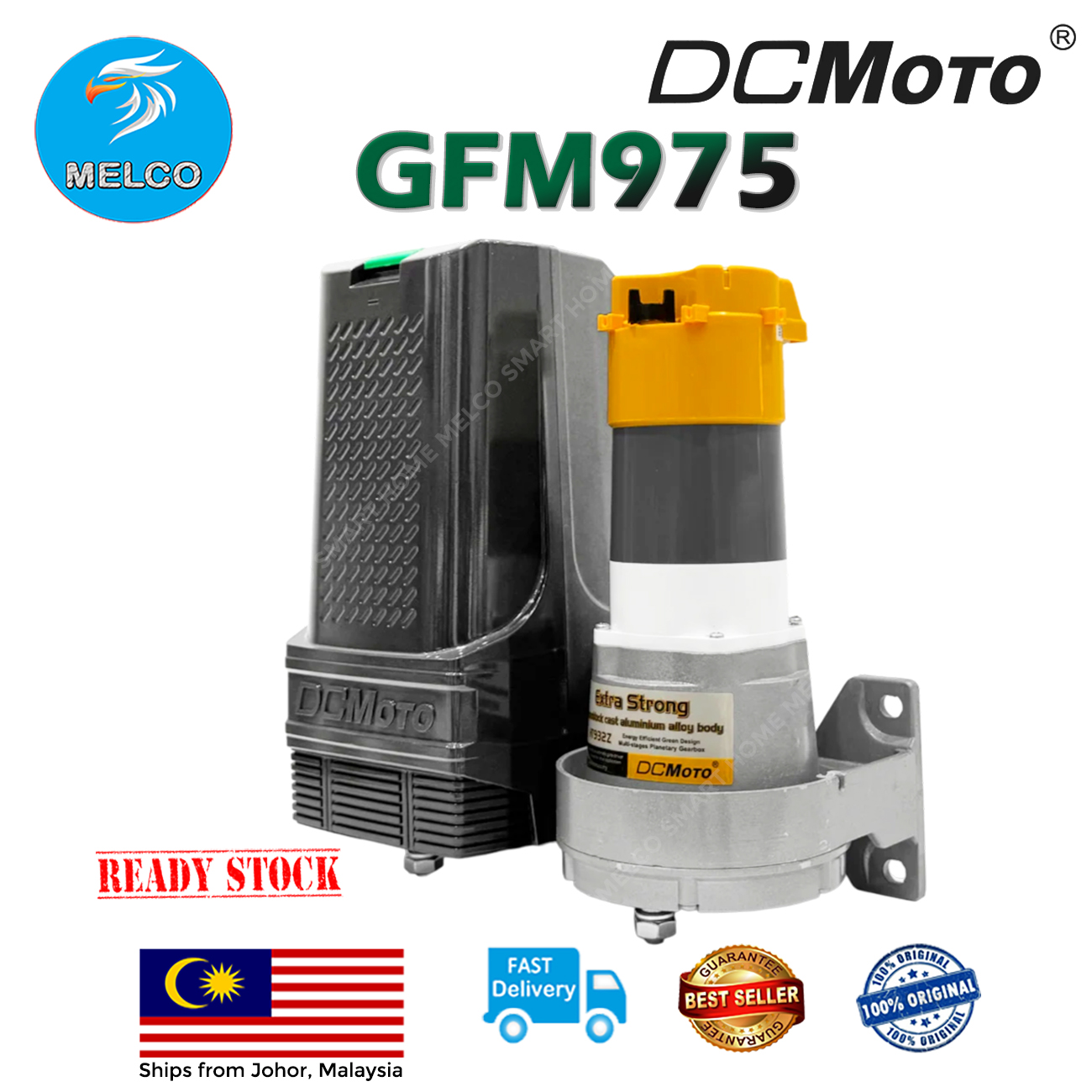DCMOTO GFM975 Full Solar Autogate Set Plug & Play All-in-One Smart Autogate Motor System ...
