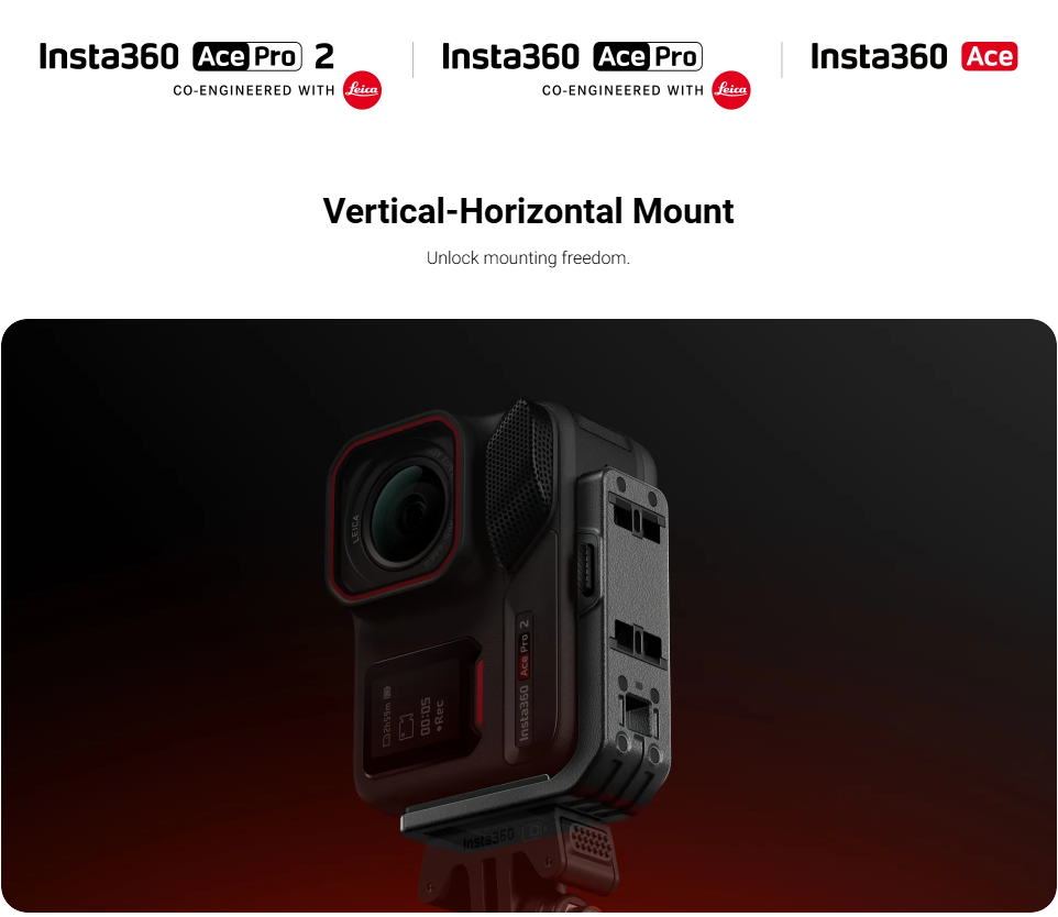Insta360 New Ace Pro 2 / Ace Pro / Ace Vertical-Horizontal Mount ...