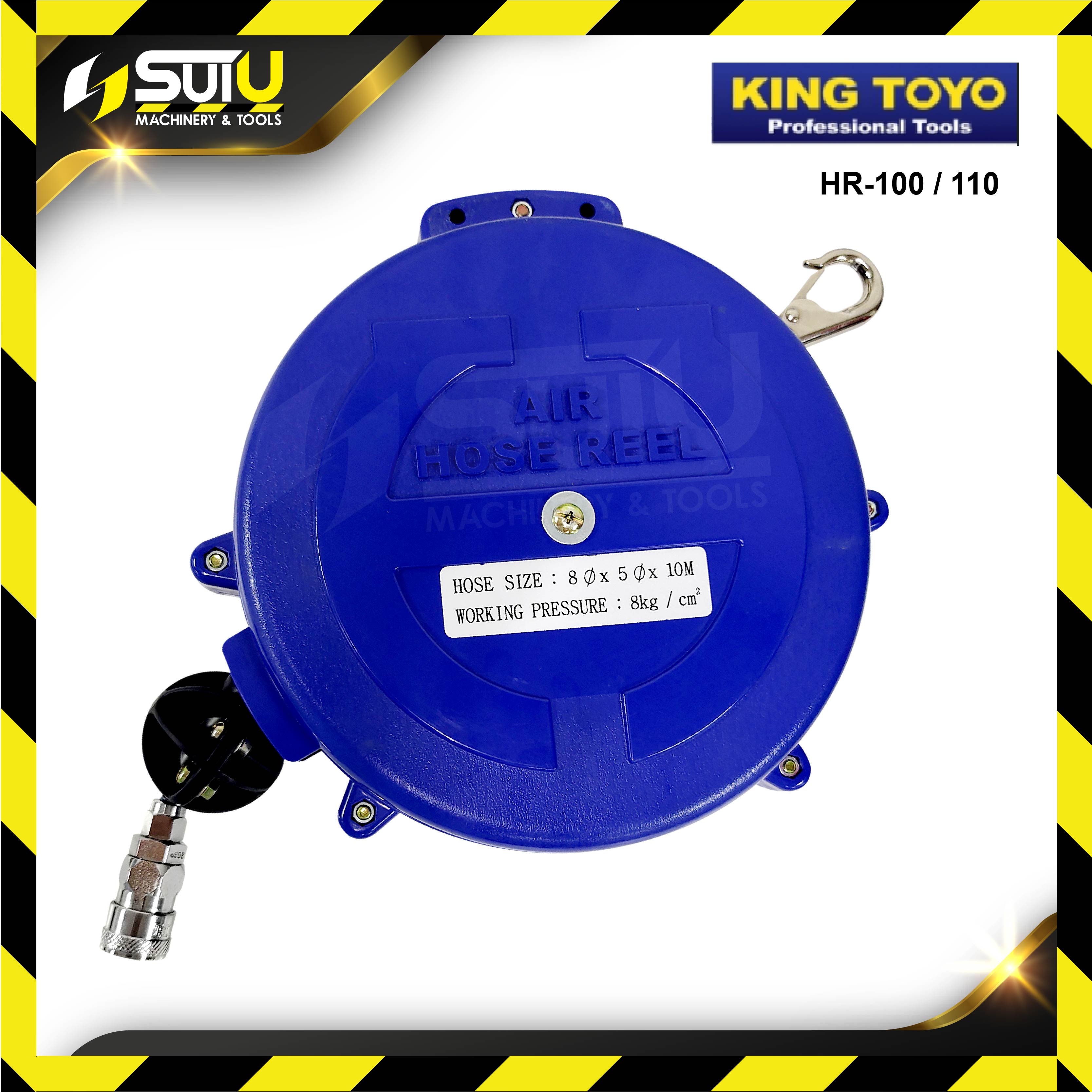 KING TOYO HR-100 / HR100 / 110 8x5MM Air Hose Reel 10M | Shopee Malaysia