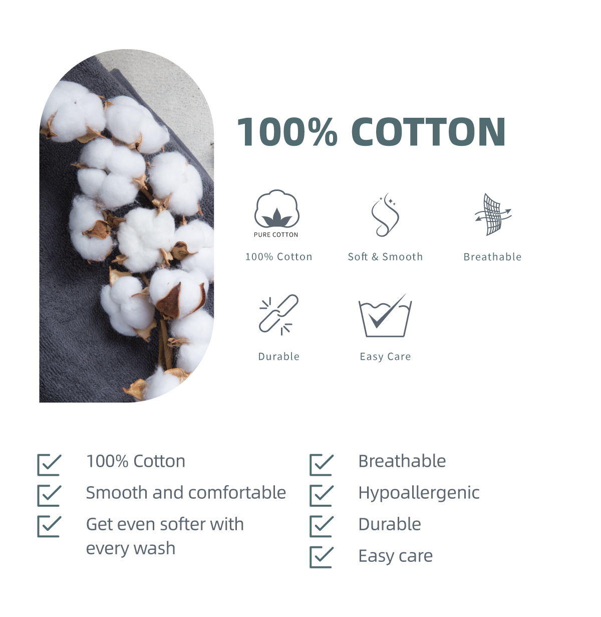 Epitex (Quilt Cover Set) 980TC Cotton Bedsheet | 100% Pure Cotton ...
