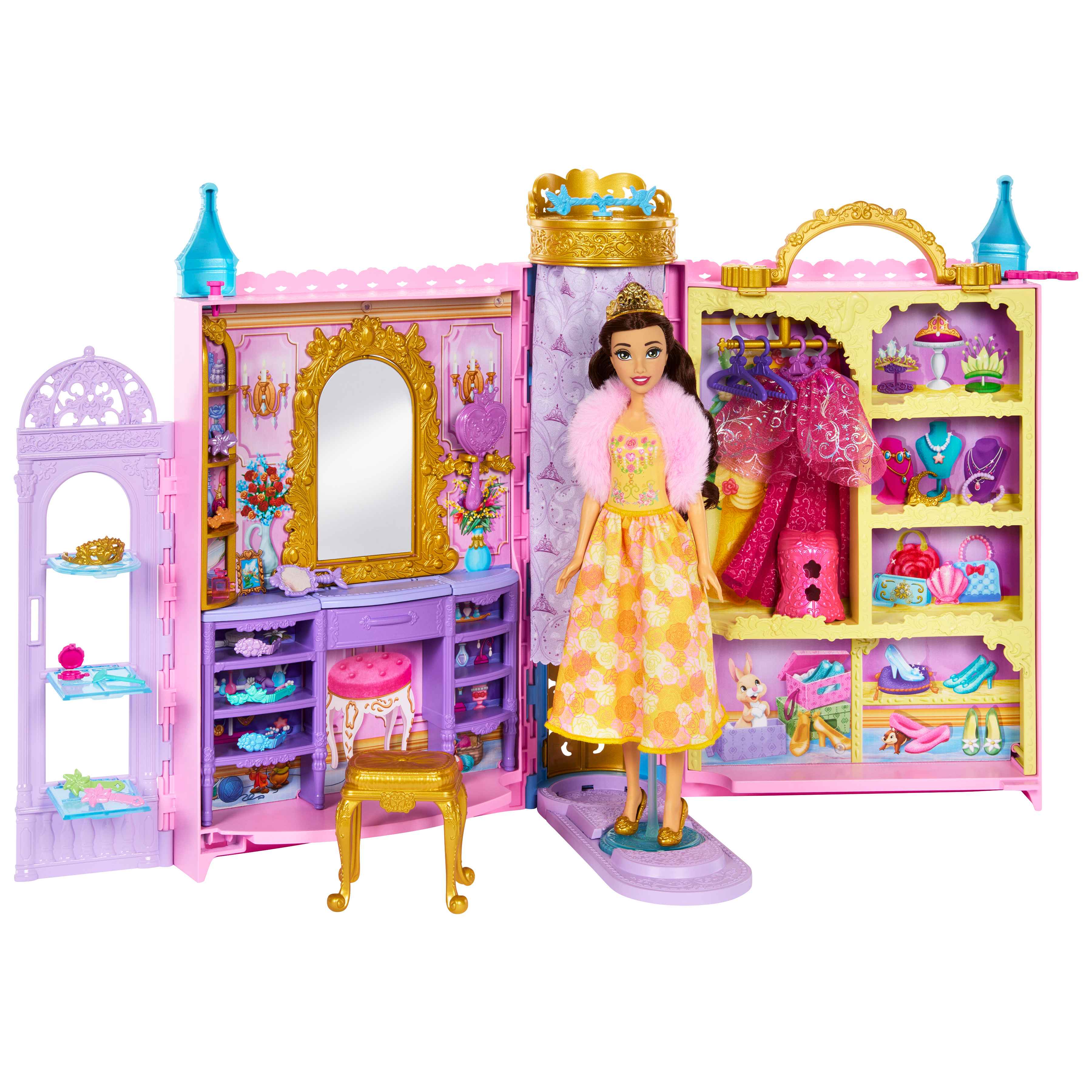 Mattel Disney Princess Closet Set With Belle (HXV69) | Shopee Malaysia