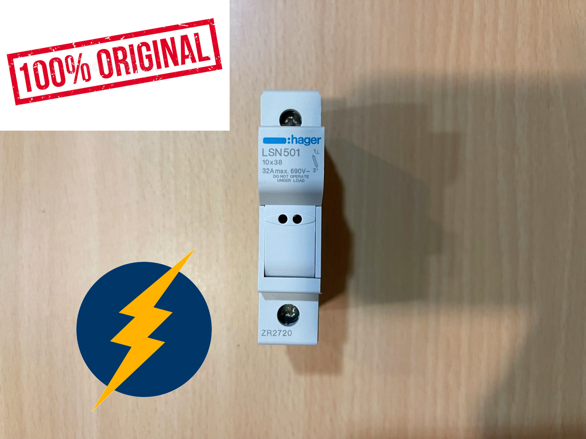 HAGER LSN501 Fuse carrier 1P 32A 690V L38 1M | Shopee Malaysia