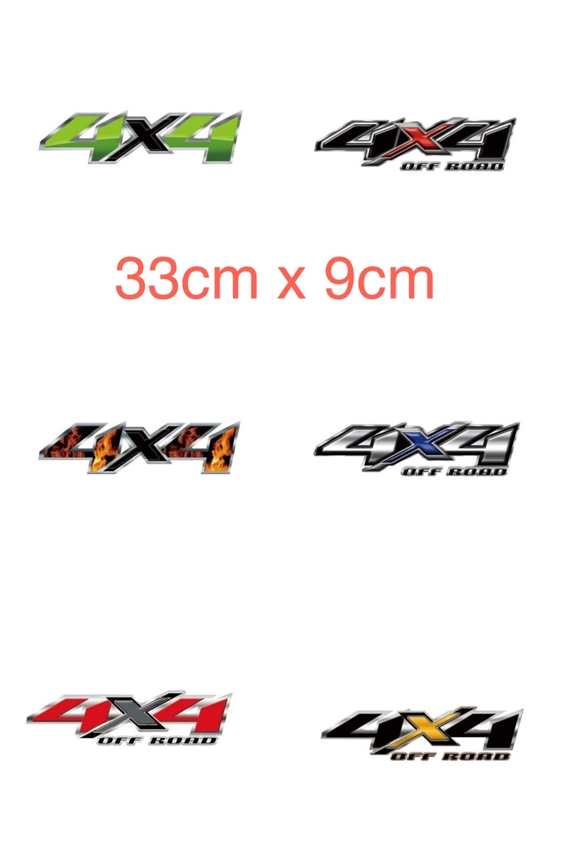 2pcs set universal 4x4 sticker pickup truck offroad sticker 4x4 stiker ...