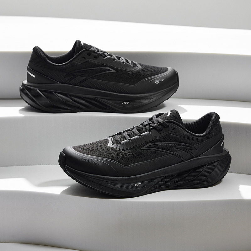 ANTA MEN FLOW PG7 Running Shoes 1124D5504-6 -Black/Silver (Kasut Larian ...