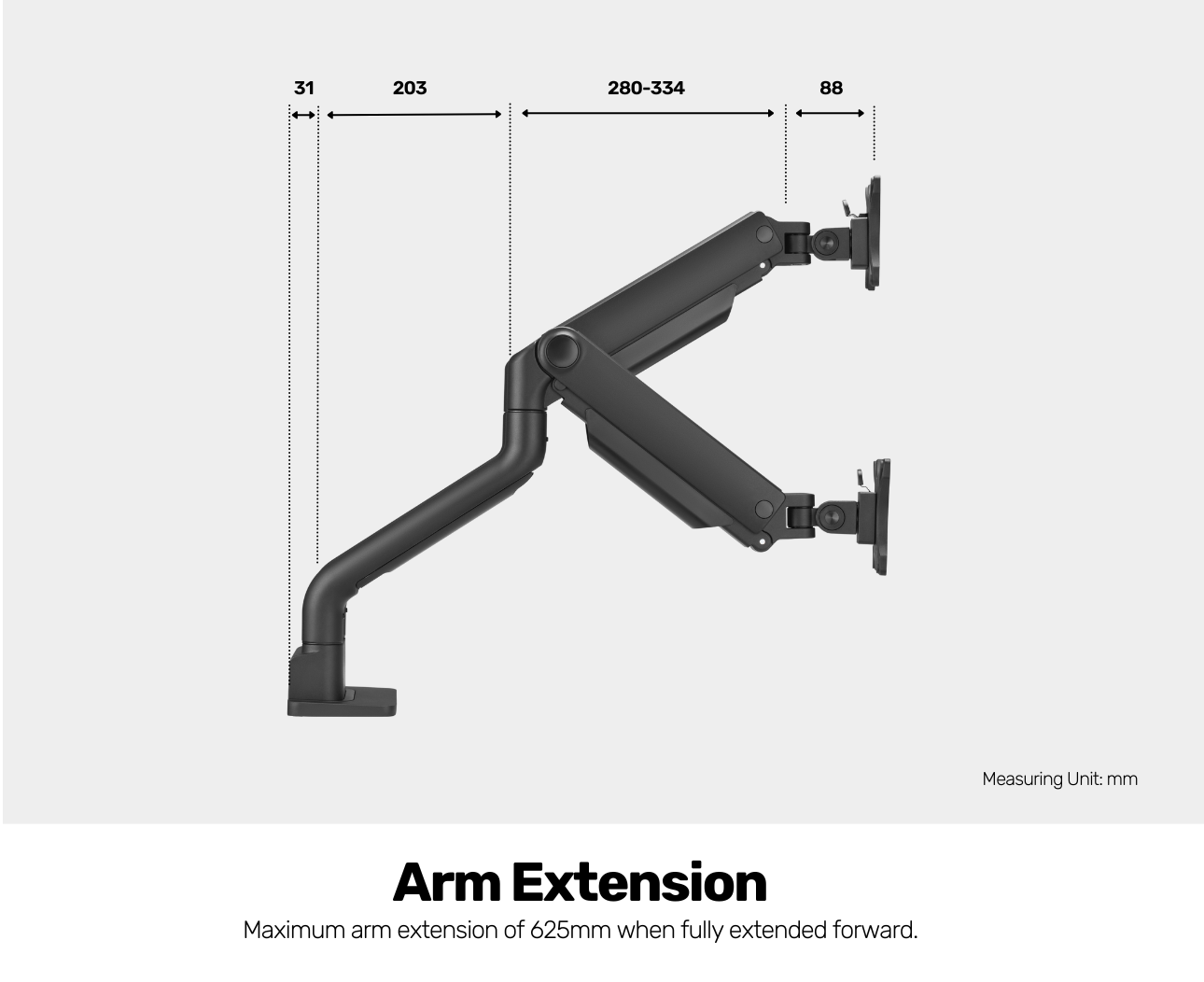 the Aryl™ Prime Dual Monitor Arm | Shopee Malaysia