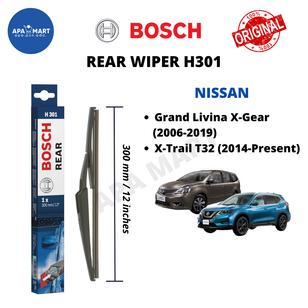 BOSCH Rear Wiper H301 for Nissan Grand Livina X-Gear (Year 2006-2019 ...