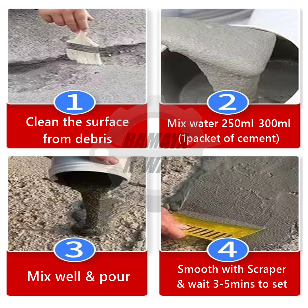 BMY Waterproof 3Min Quick Dry Cement. Simen Kalis Air Waterproofing ...