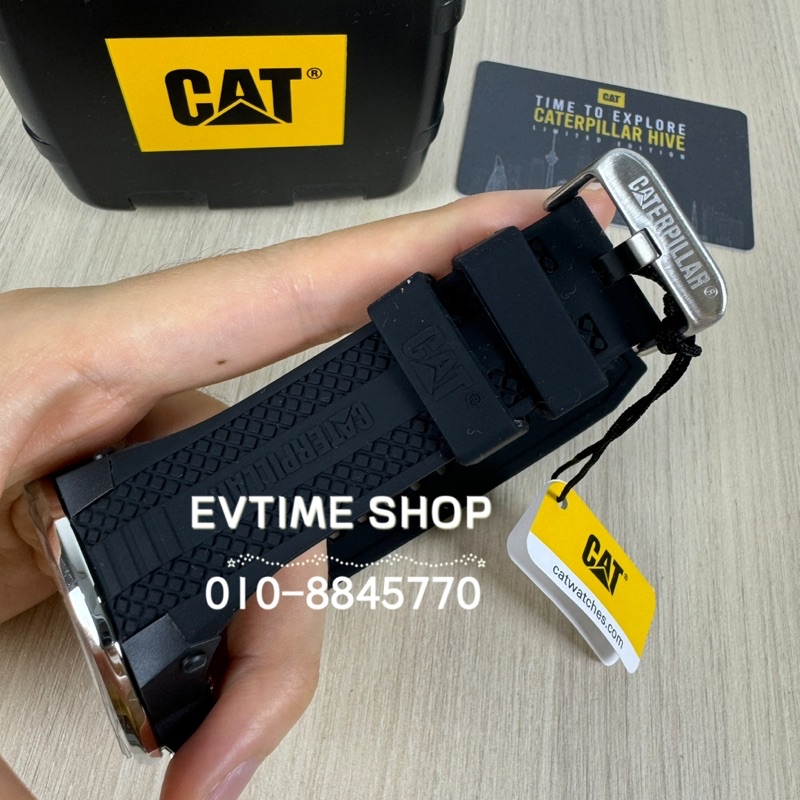 (LIMITED EDITION)CATERPILLAR HIVE LT-141-21-731| BLACK SILICONE STRAP ...