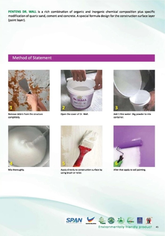 [ PENTENS ] DR.WALL Anti-Fungal Compound Coating 1kg | Shopee Malaysia