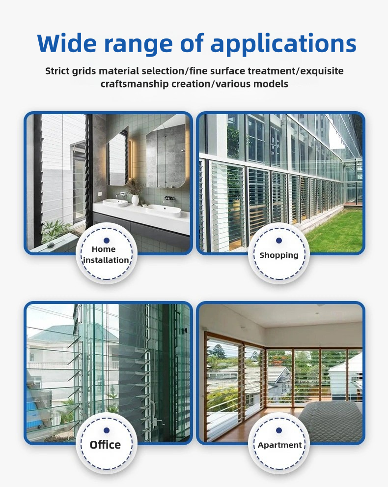 (1pair/2pcs) Blade Window Naco Traditional 8Layers Blade Metal Louvres ...