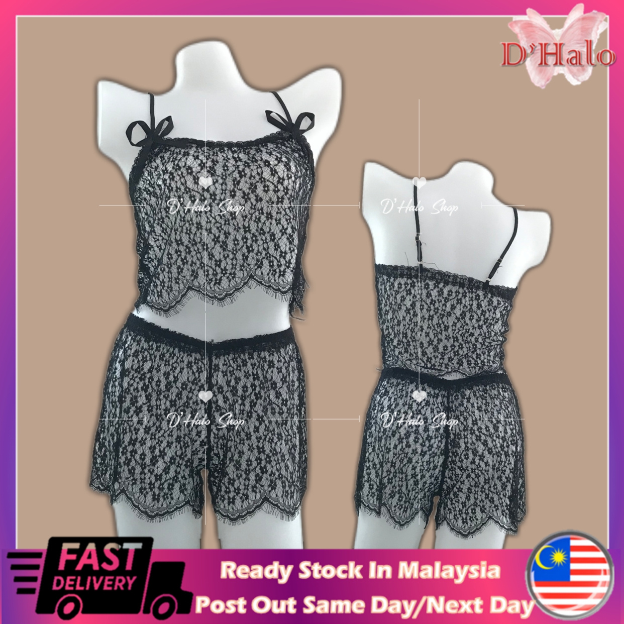 【Ready Stock】SY23 Lingerie Set Night Wear Pant Set | Shopee Malaysia