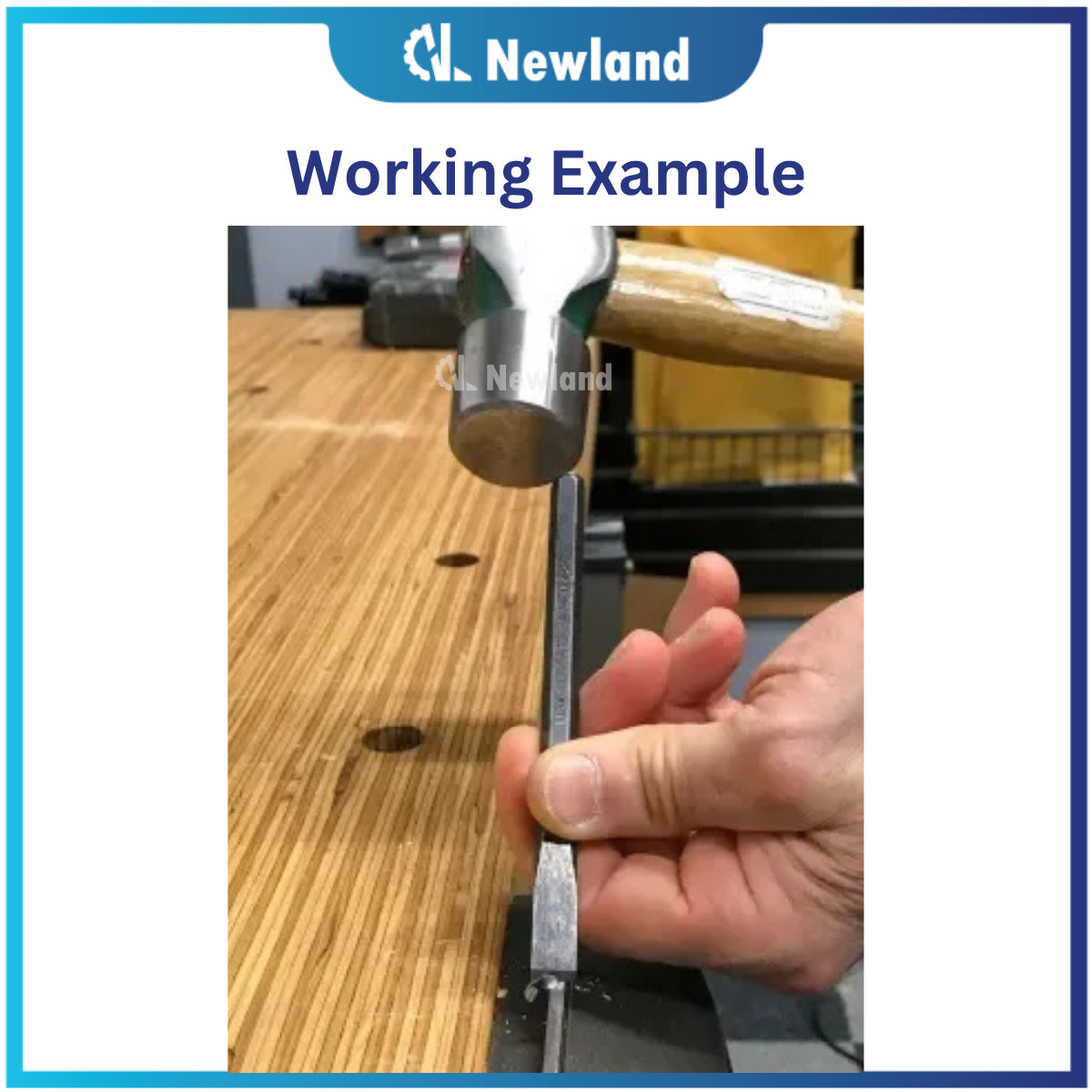 Saisho Ribbed Flat Chisel / Chisel Flat / Cr-Mo Steel (Matt Finished ...