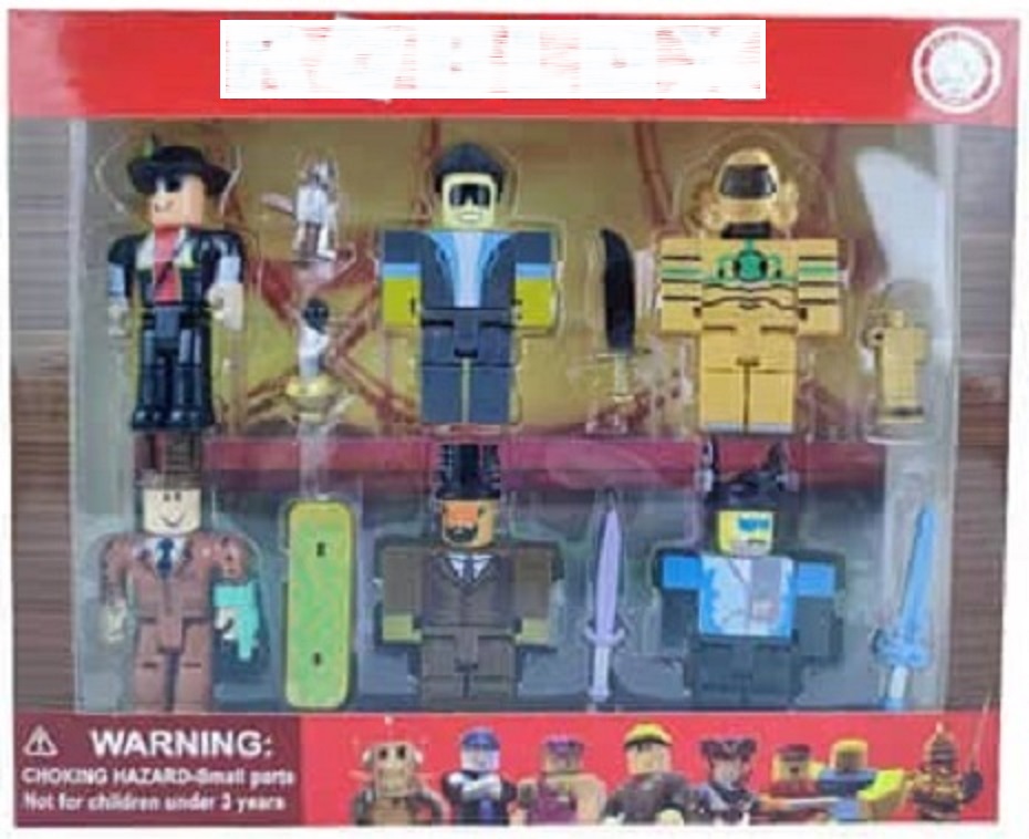 Virtual World Minifigure Roblox Blocks Action PVC Model Figurines ...