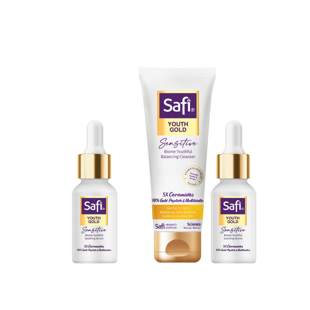 [Buy1Free2] SAFI Youth Gold Sensitive Skin Barrier Repair Light Serum ...