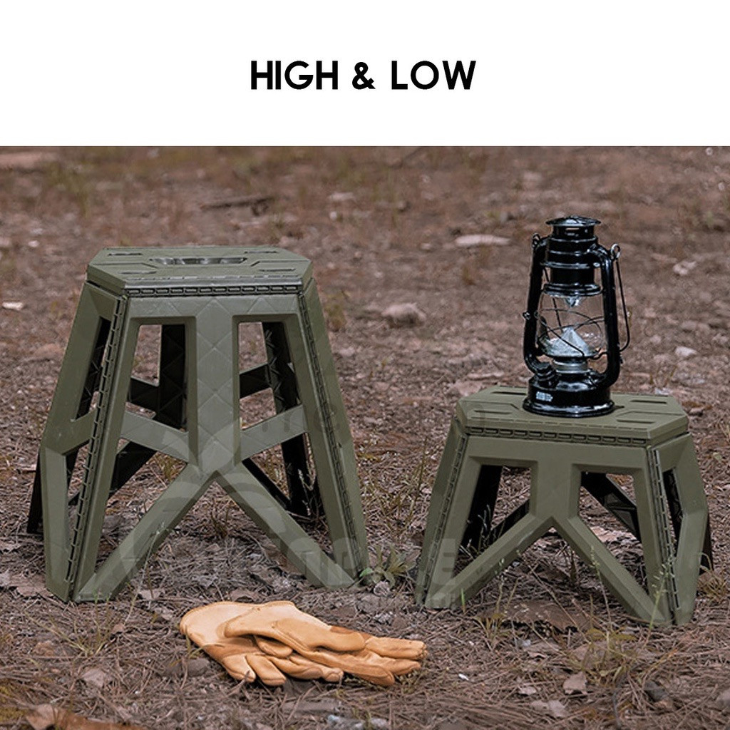 Foldable Step Stool Tall Holds Up to 120kg Plastic Foldable Step Stool ...