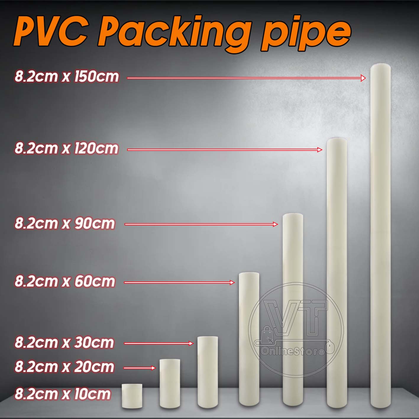 PVC Pipe Packing Pipe 8cm (80mm) | Shopee Malaysia