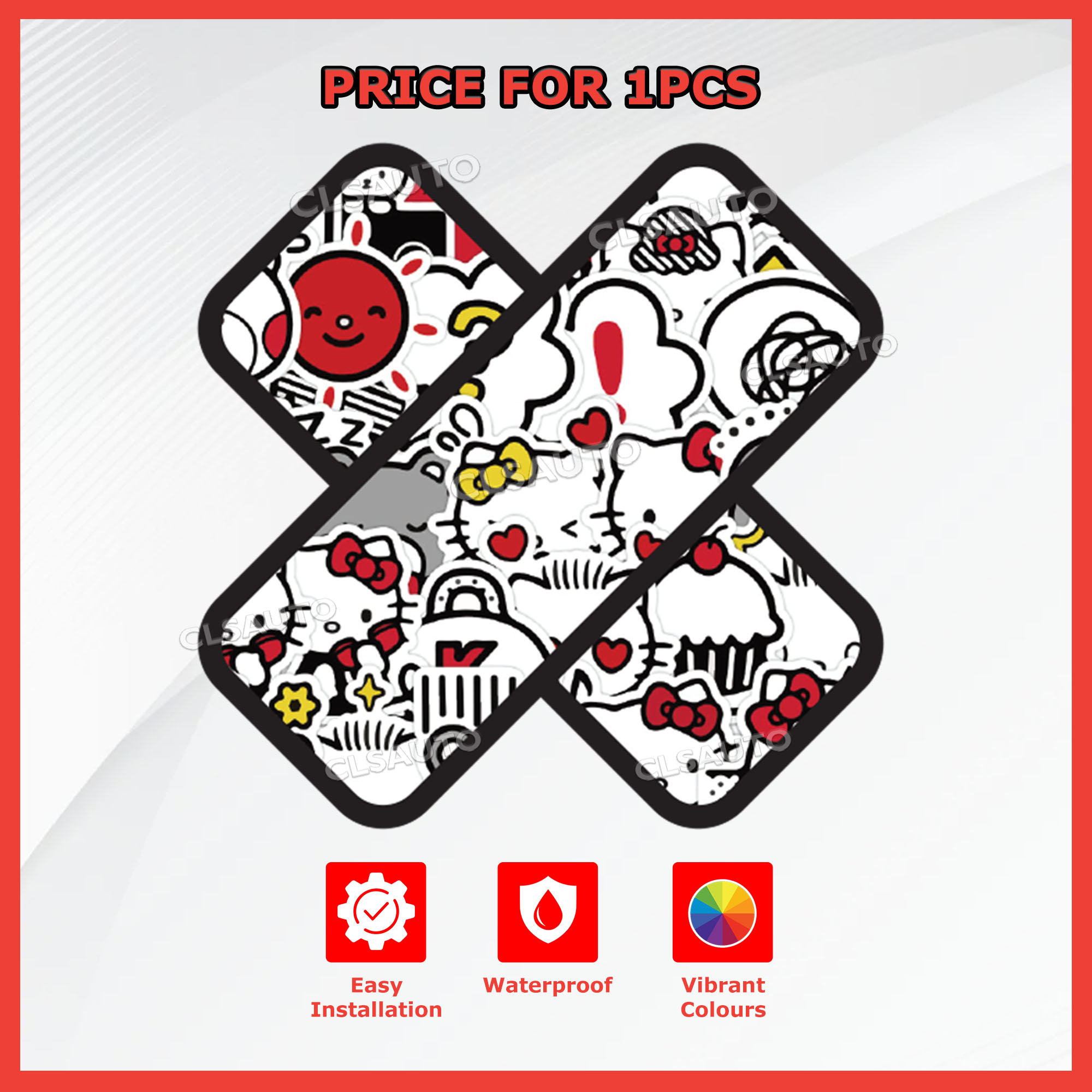 JDM Plaster Stickers Car - Variety of Designs, Waterproof, Vibrant ...