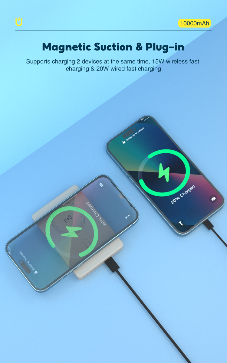 GeekTown Magnetic Wireless Powerbank Magsafe Fast Charge Metal Panel ...