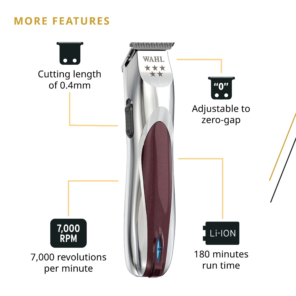 Wahl Pro 5 Star A-LIGN ALIGN Li-Ion Cord/Cordless Trimmer #8172 | Shopee Malaysia