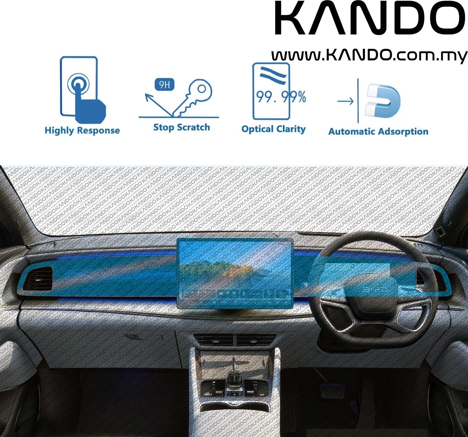 BYD Sealion 7 Tempered Glass Protector BYD Sealion 7 Screen Protector ...