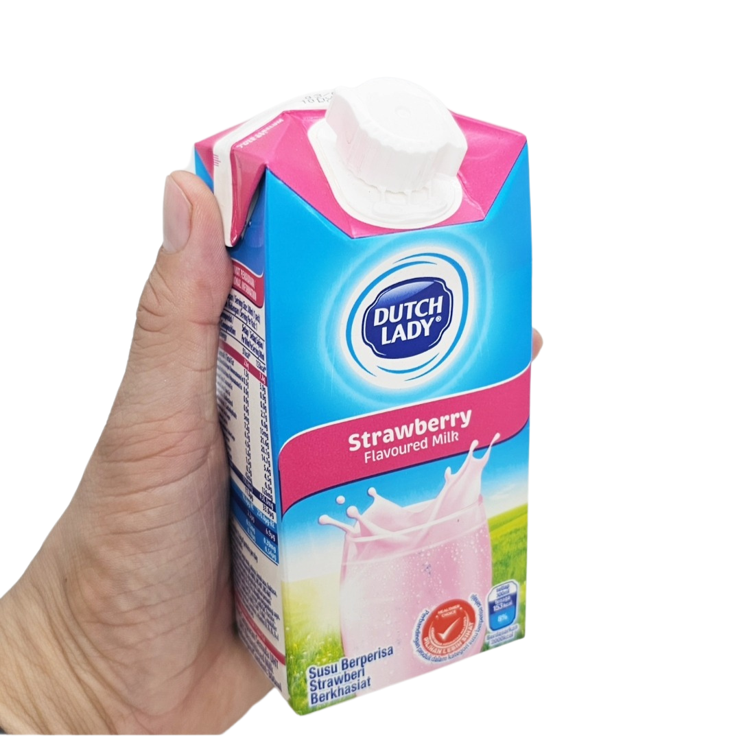 Dutch Lady Milk (300ml / HALAL) Full Cream / Chocolate Coklat / Strawberry Susu UHT Dutch Lady ...