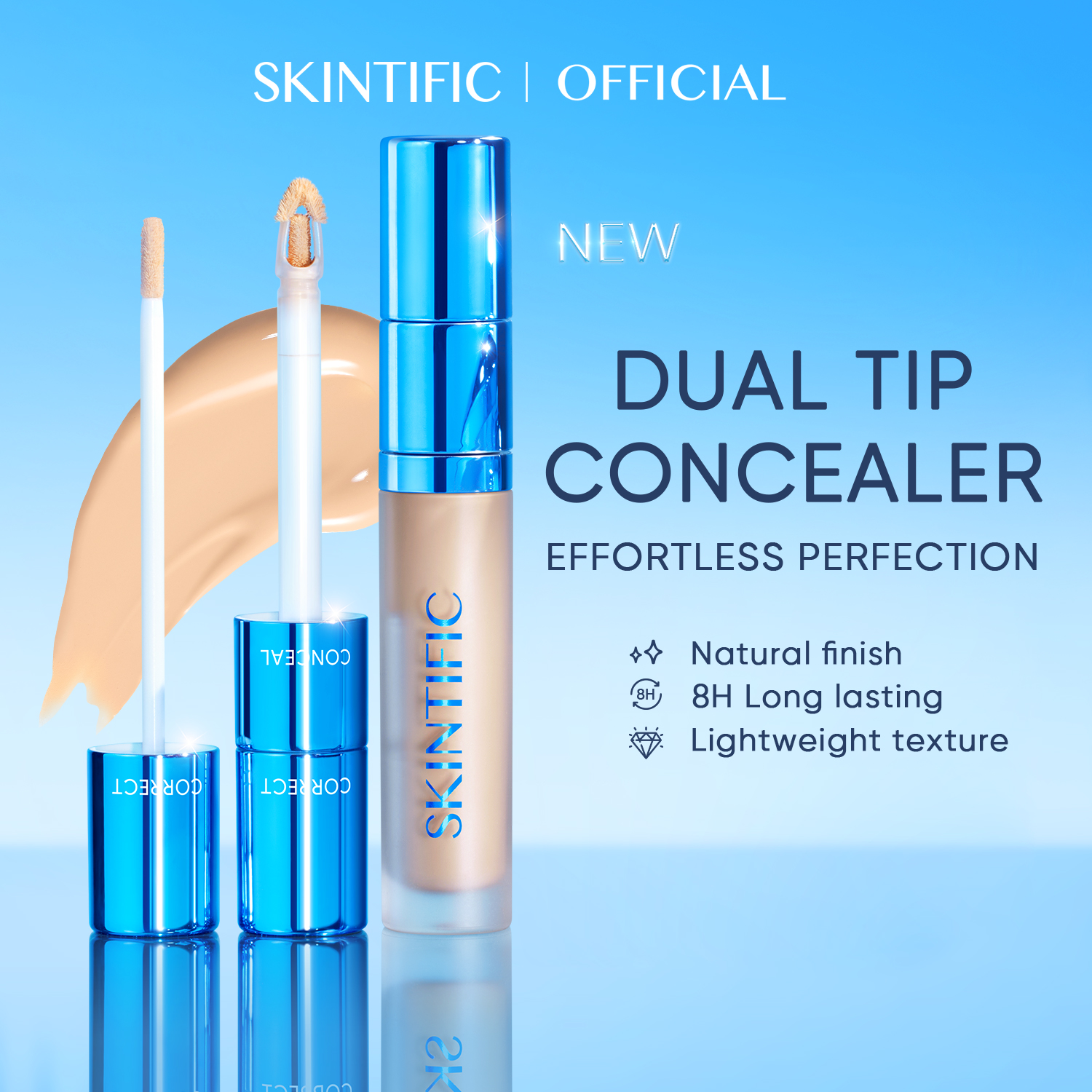 SKINTIFIC Cover Perfect Serum Concealer 5ml foundation full coverage ...