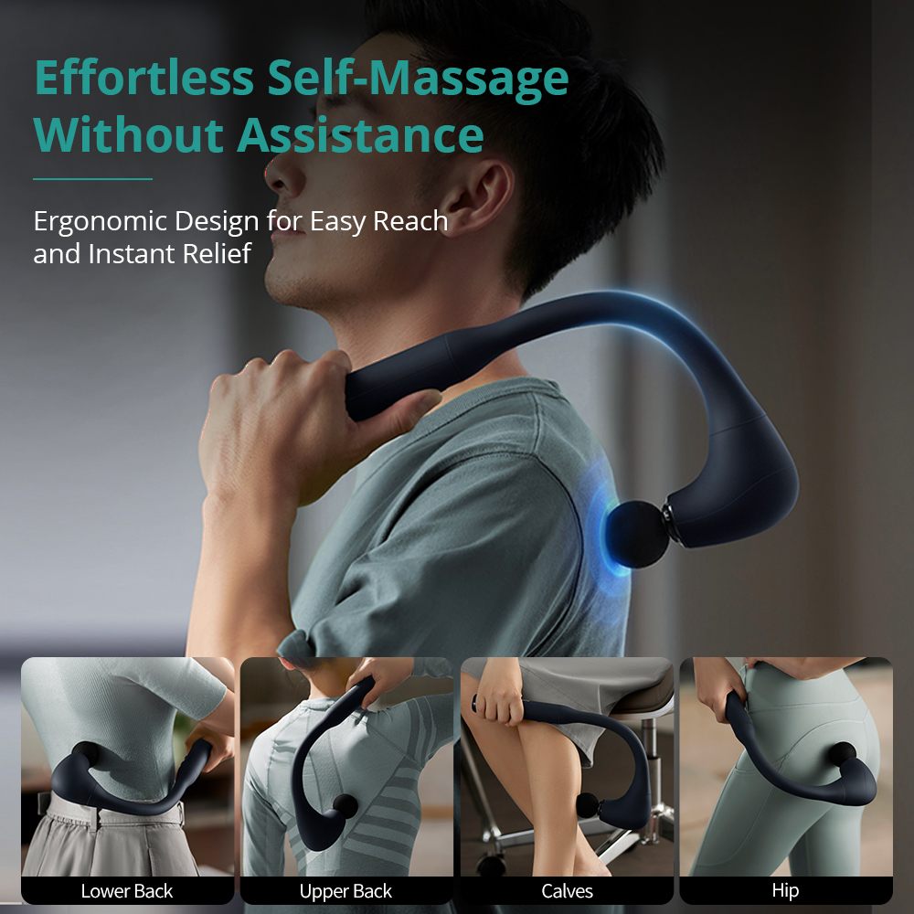 Philips Handheld Massager Hook Shaped Massager Curved Fascia Gun Relax ...