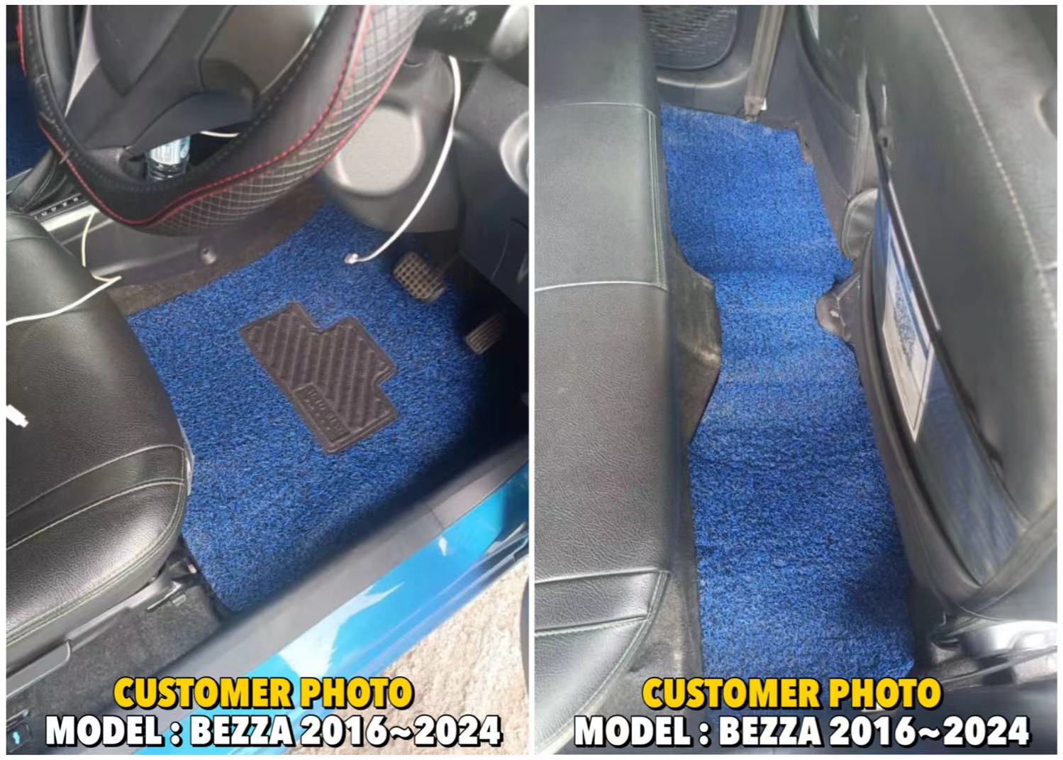 5Pcs/Set Carpet Perodua Myvi Years 2012~2017 12MM & 18MM Anti Slip Coil ...