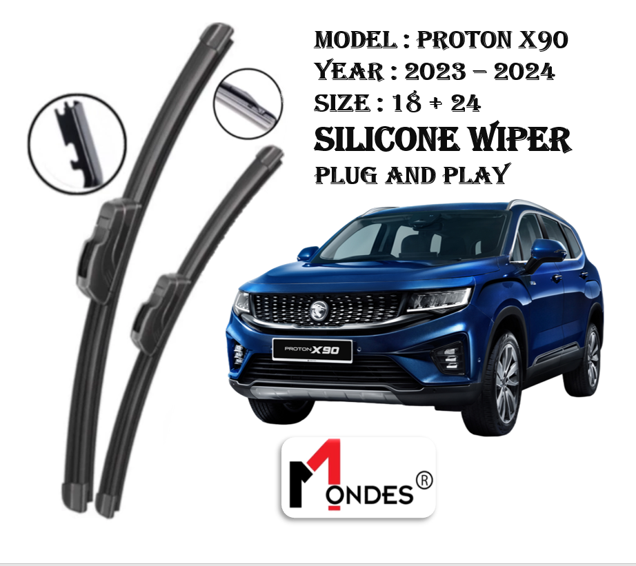 (2pcs) OEM Wiper for PERODUA MYVI 2018-2024 Persona 2016 X50 X70 X90 ...