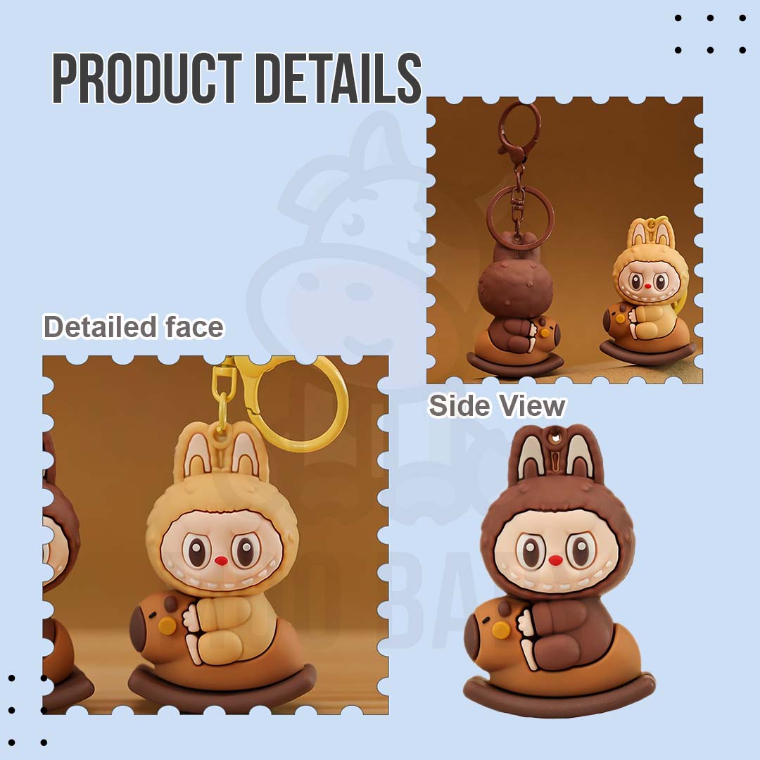 ⭐Moo Baby Labubu Keychain Labubu Mini Labubu Keychain Murah Labubu ...