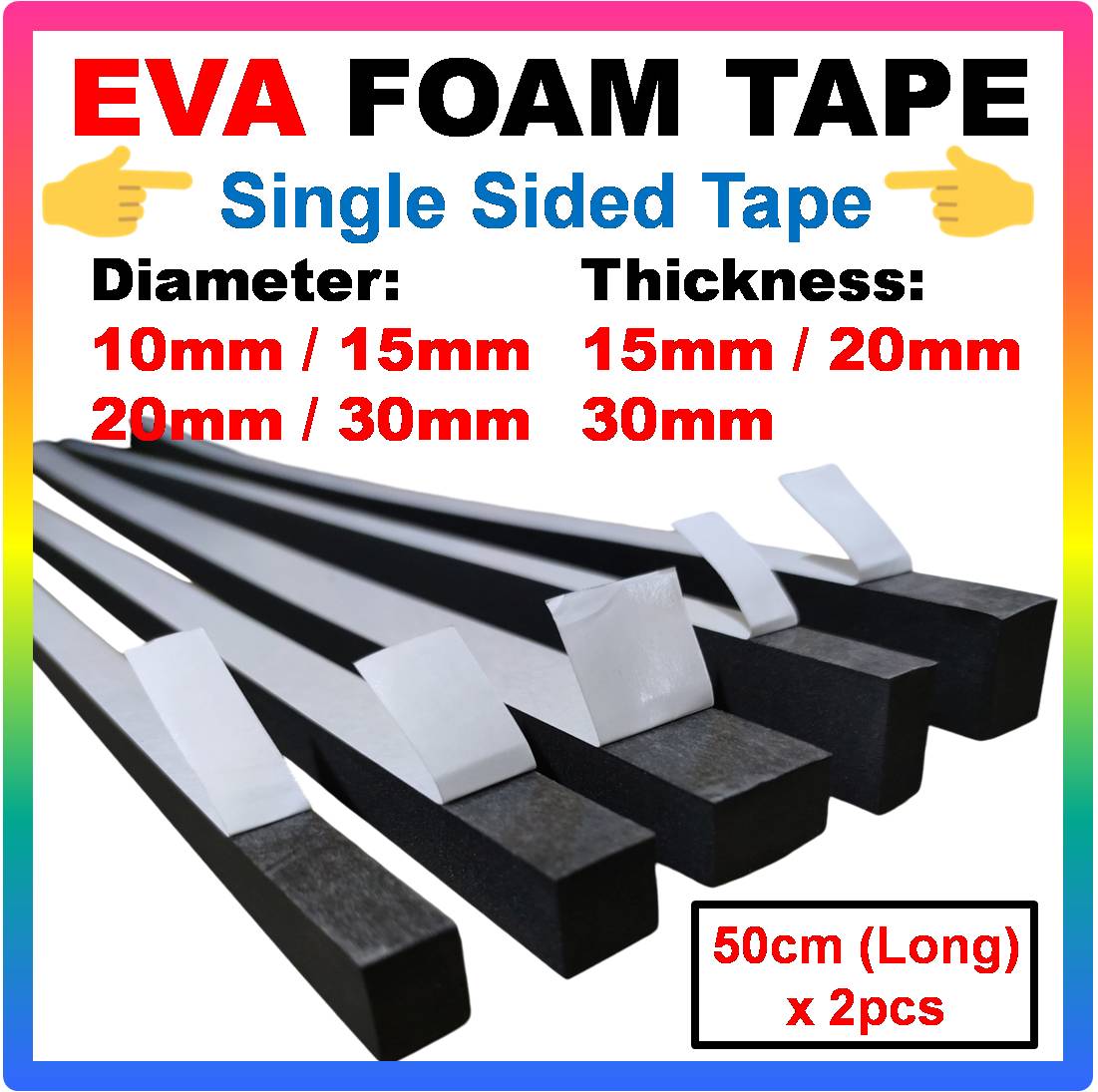 EVA Foam Single Sided Tape | High Quality Sponge Tape | Extra Strong ...