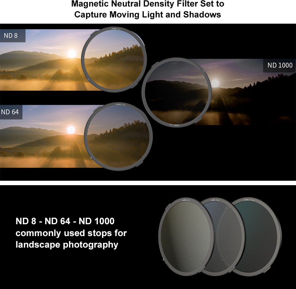 SMALLRIG CAMERA NEUTRAL DENSITY FILTER KIT (4799) | Shopee Malaysia