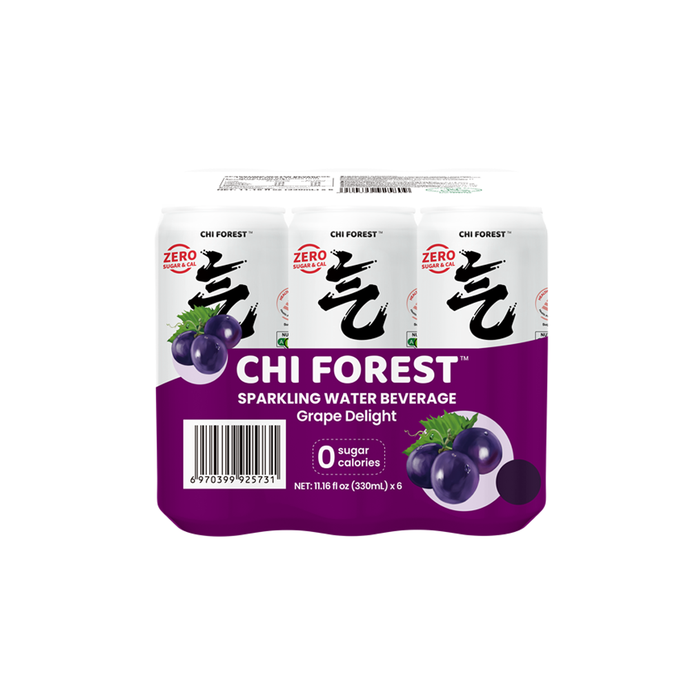 Chi Forest Sparkling Water Grape Delight 6x330ML | Shopee Malaysia