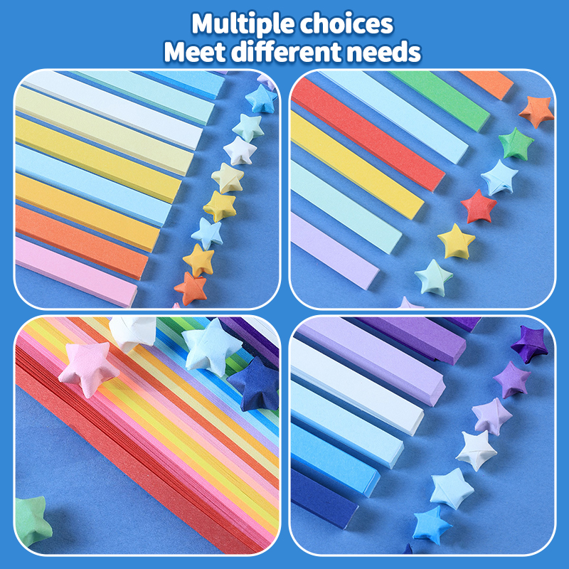 540PCS Star Paper Strips Lucky Star Paper Handcraft Origami Present ...