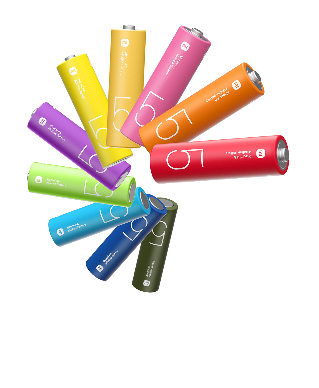 Xiaomi AA/AAA Rainbow Batteries (10 Count) | Alkaline Battery ...