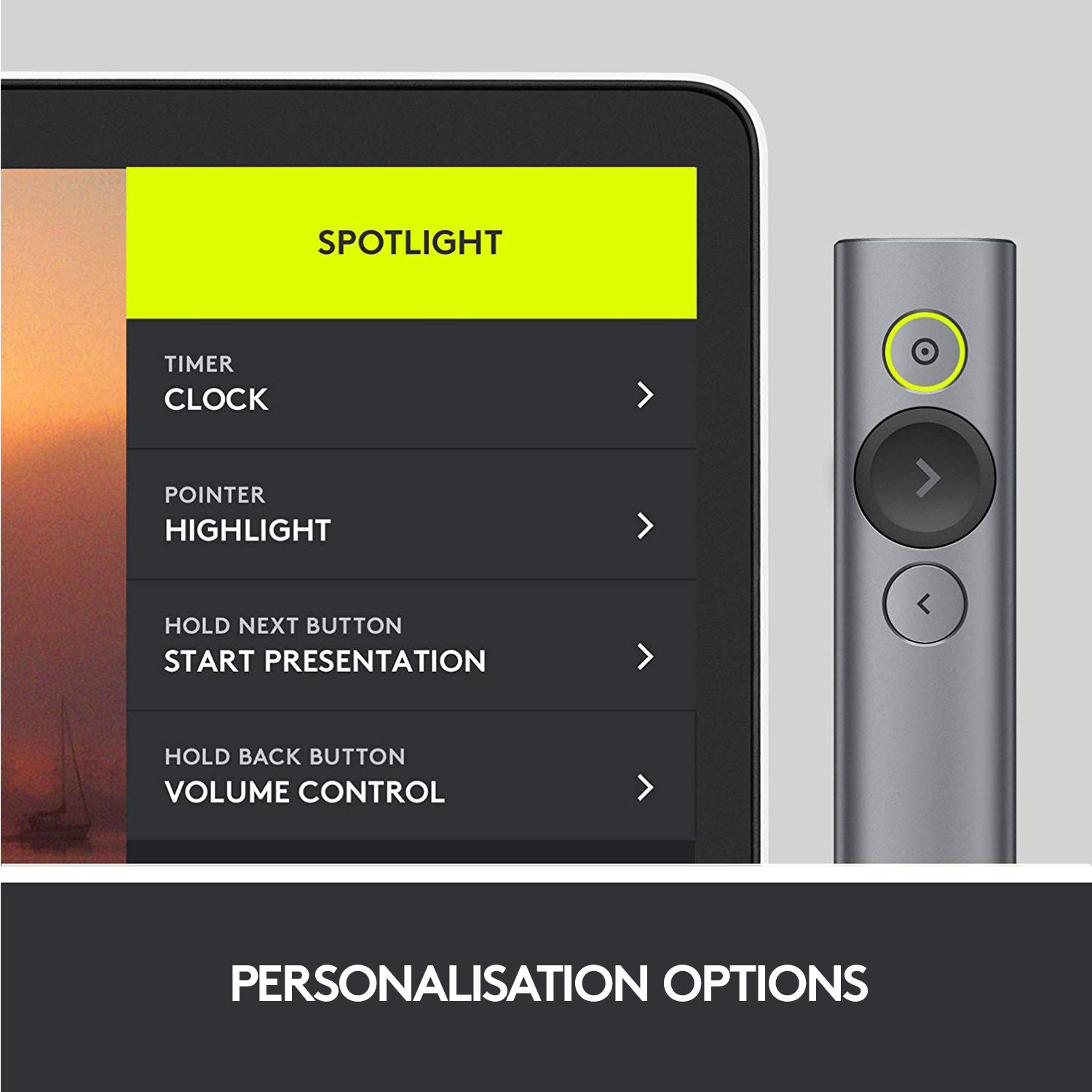 Logitech Spotlight Presentation Remote - Universal Wireless Presentation Clicker with Laser ...