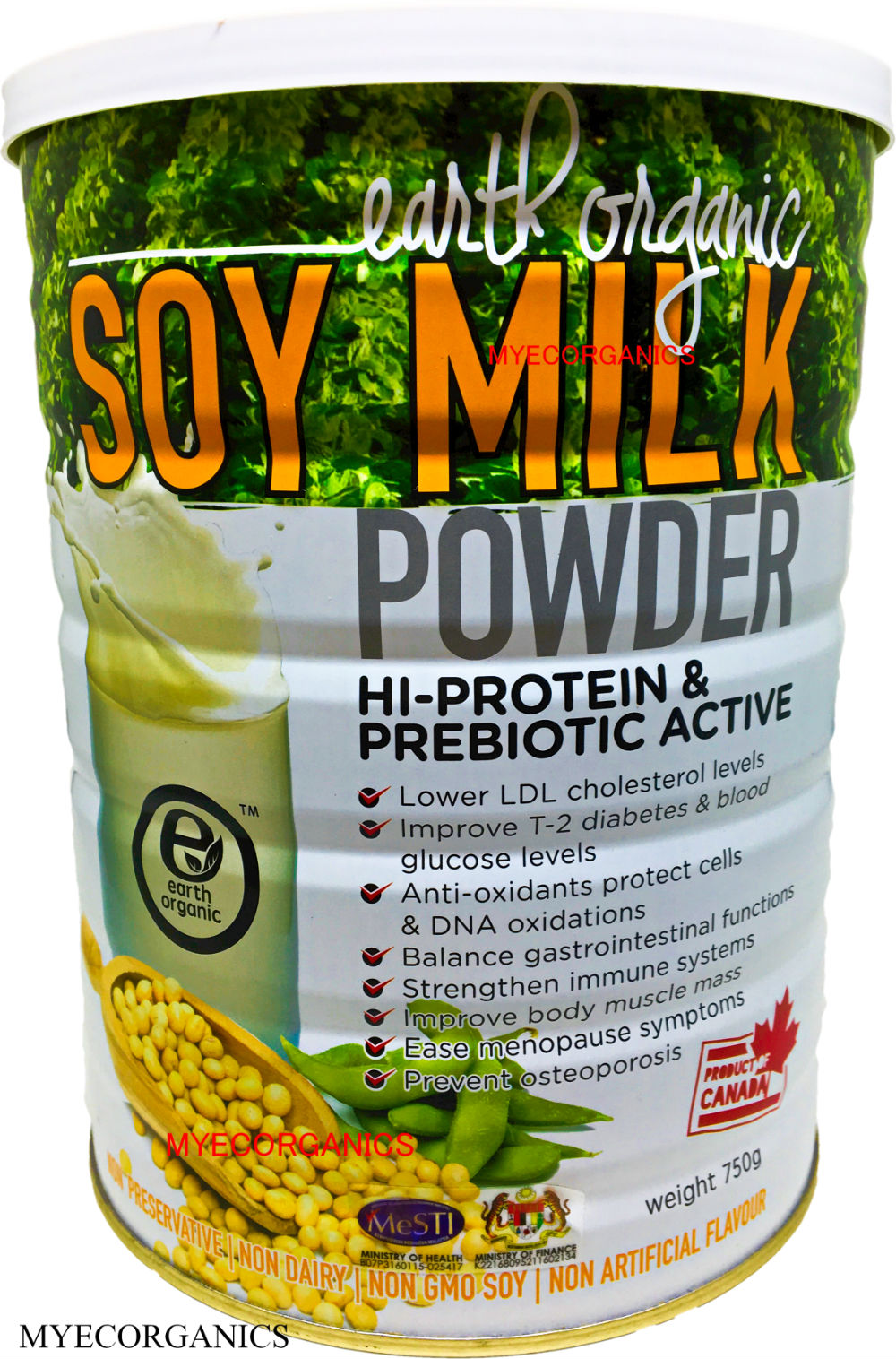 ( EXP 5/2027) Earth Living Soy Milk - Hi-Protein & Prebiotic Active ...