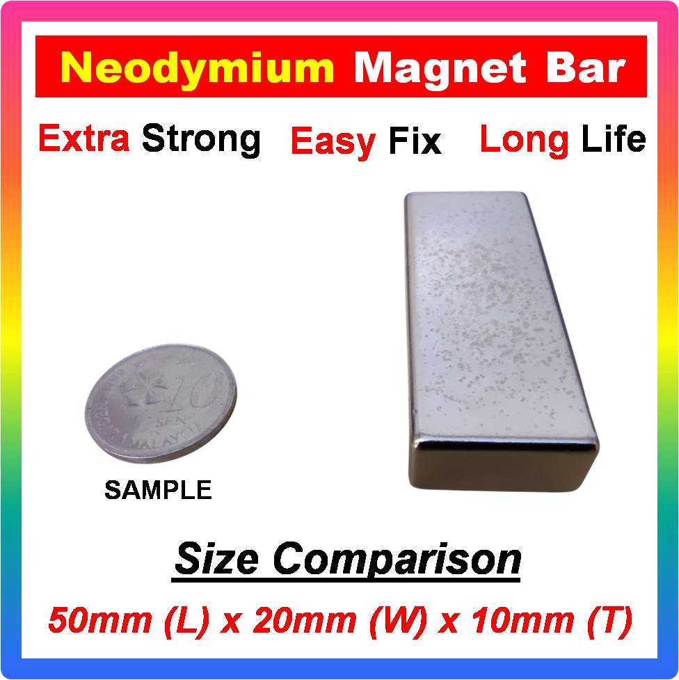 1pcs | Big Neodymium Magnet Bar | Strong Magnetic Bar | Magnet Kuat ...