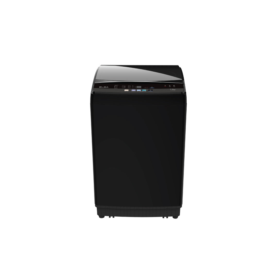 ELBA Washing Machine 7.5KG Top Loading Fully Automatic 5 Star Washer EWT-R7503(BK) Mesin Basuh ...