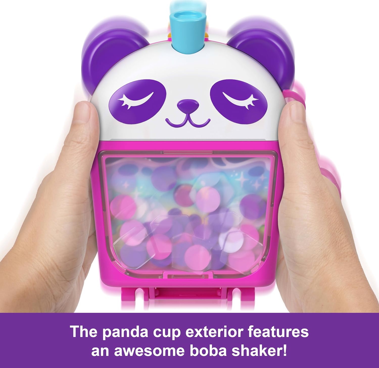 Polly Pocket Bubble Tea Panda Compact With 2 Micro Dolls And Pet Panda ...