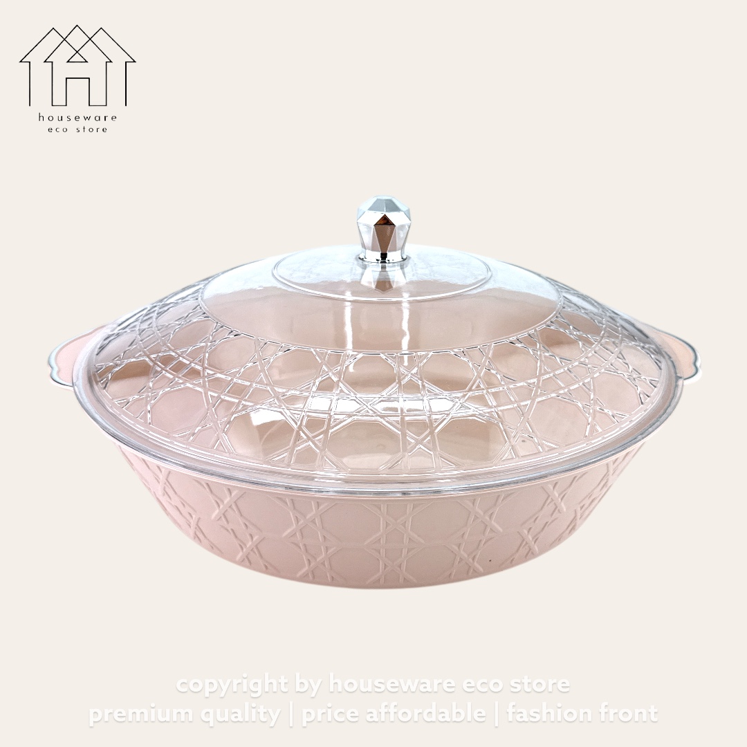 Food Pan with Cover Party Serving Set Round Buffet Set / Food Container ...
