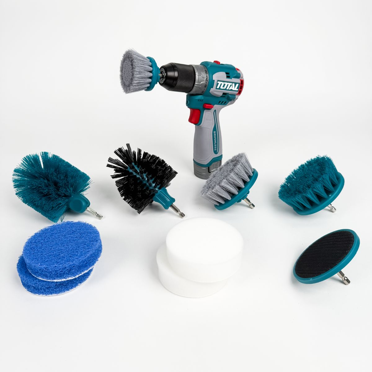 Total 16V Compact Brushless Drill (16V, 60NM, 13mm) with Metal Chuck ...