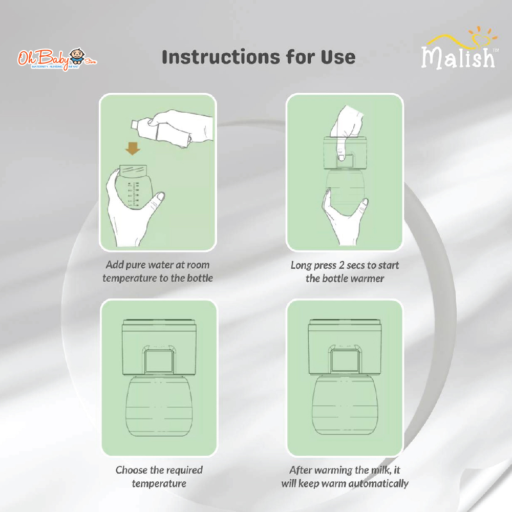 Malish Smart Portable & Rechargeable Baby Milk Warmer | Shopee Malaysia