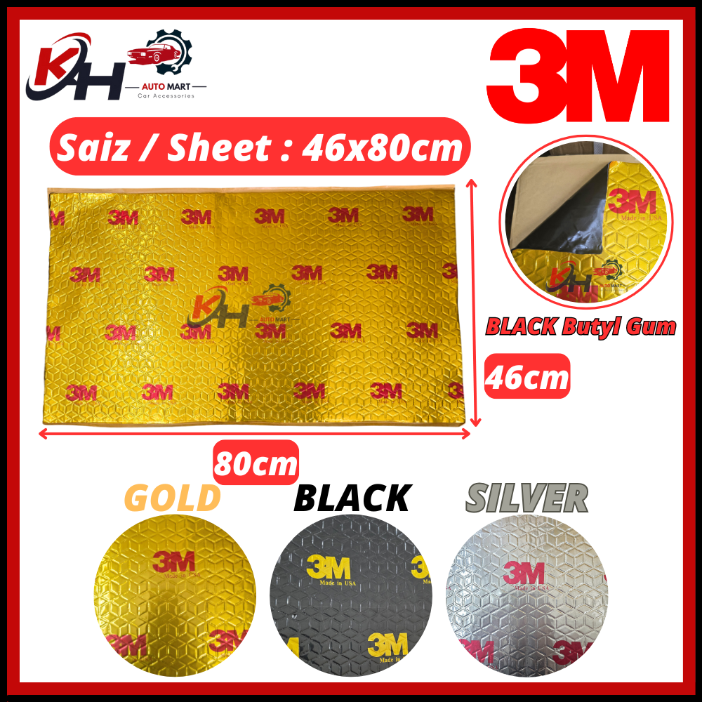 *Free Roller BLACK GUM 💎 3M 💎 Soundproof Damping Car Sound Proof ...