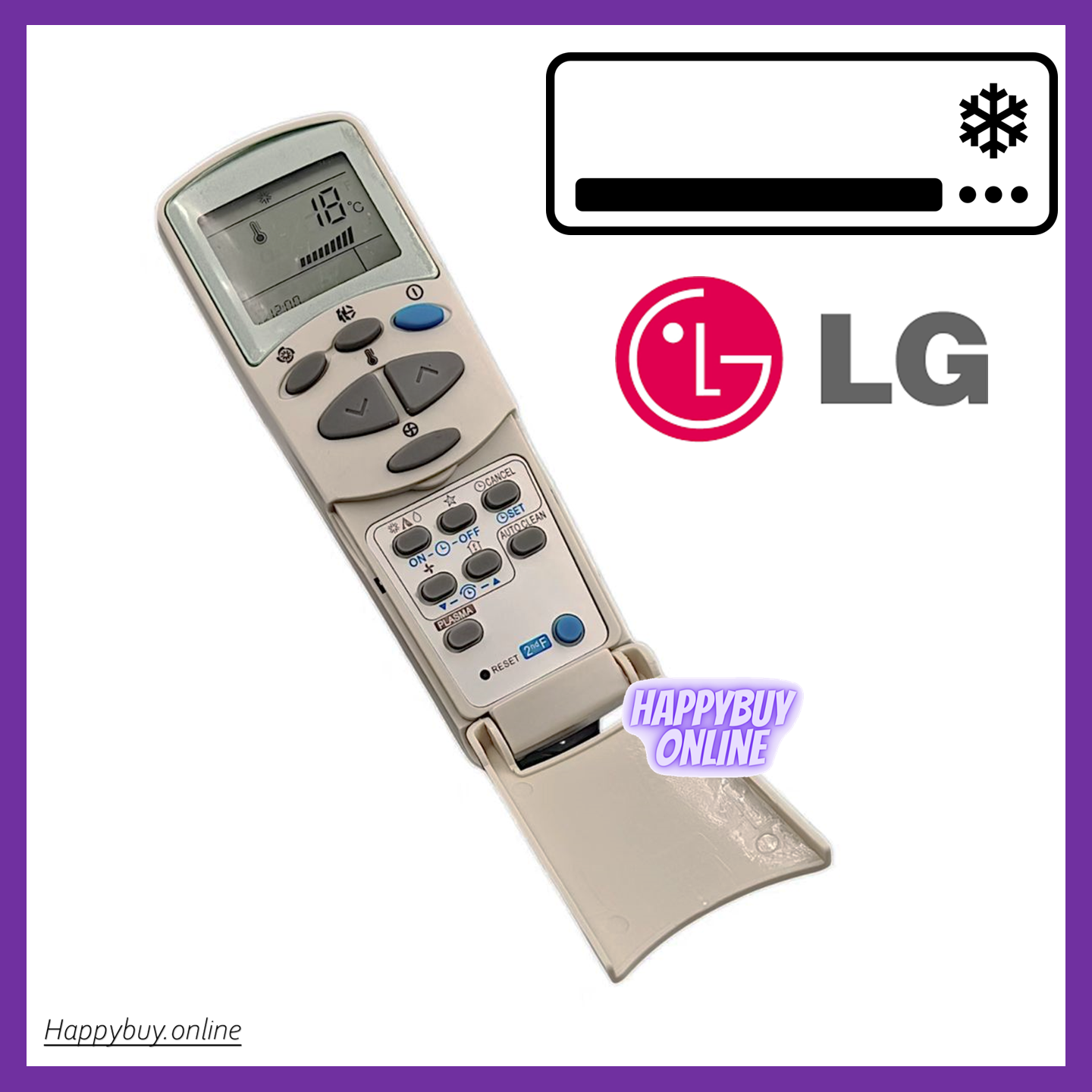 LG Air Conditioner Remote Control LG-15A LG Replacement Aircond Air ...