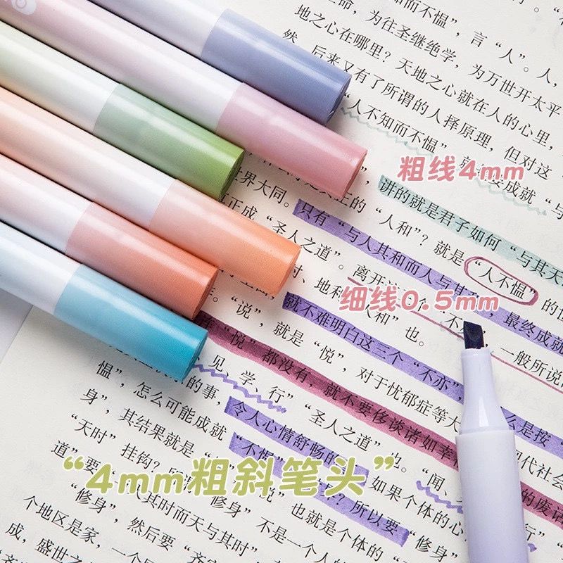🇲🇾 Ready Stock 4pcs Macaron Gradient Highlighter Set Multiple Colors ...