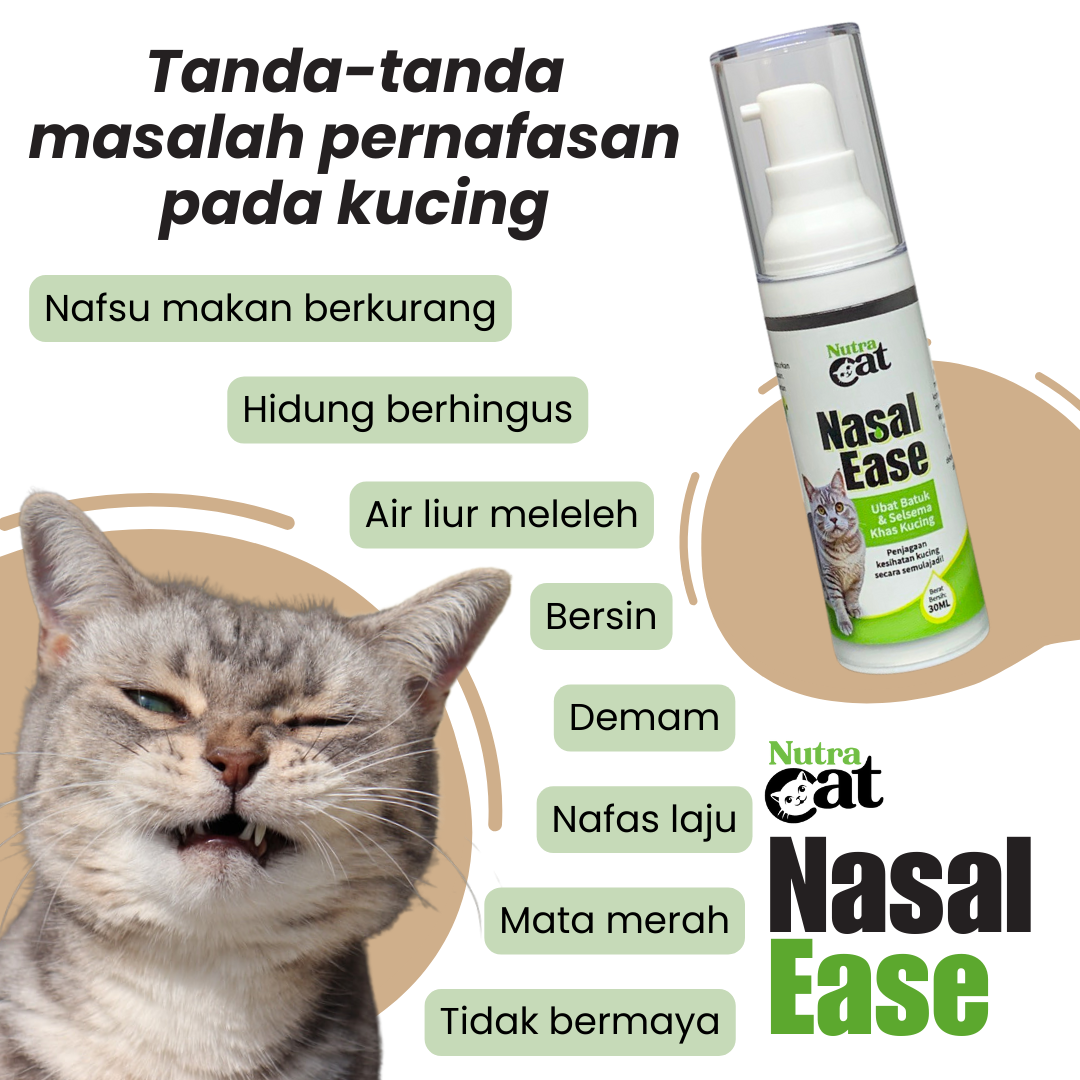 NutraCat Ubat Selsema Demam Dan Batuk Kucing Herbal Ubat Kucing Bersin ...