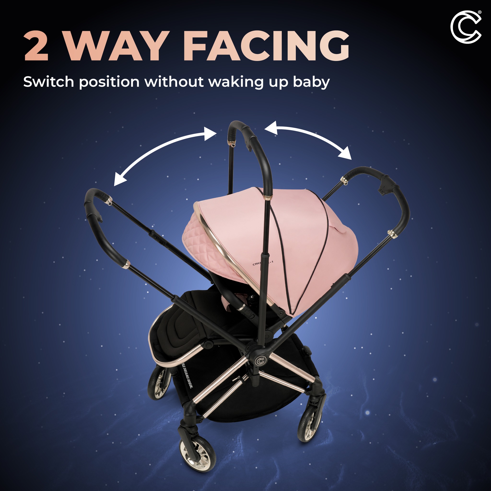 Crolla ONE•1 Two way facing Baby Stroller (Up to 22kg) | Shopee Malaysia